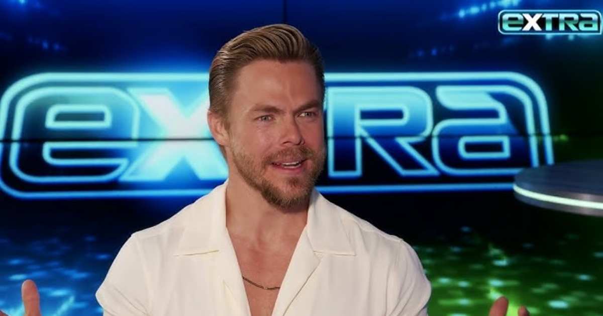 New Father Derek Hough Explains Why Hosting Extra is His "Dad Job ...