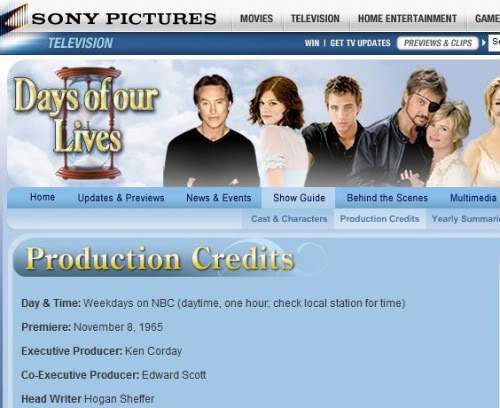 Days of Our Lives: Head Writer Dena Higley Blogs - Daytime Confidential