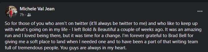 Famed Soap Writer Michele Val Jean Exits The Bold and The Beautiful ...