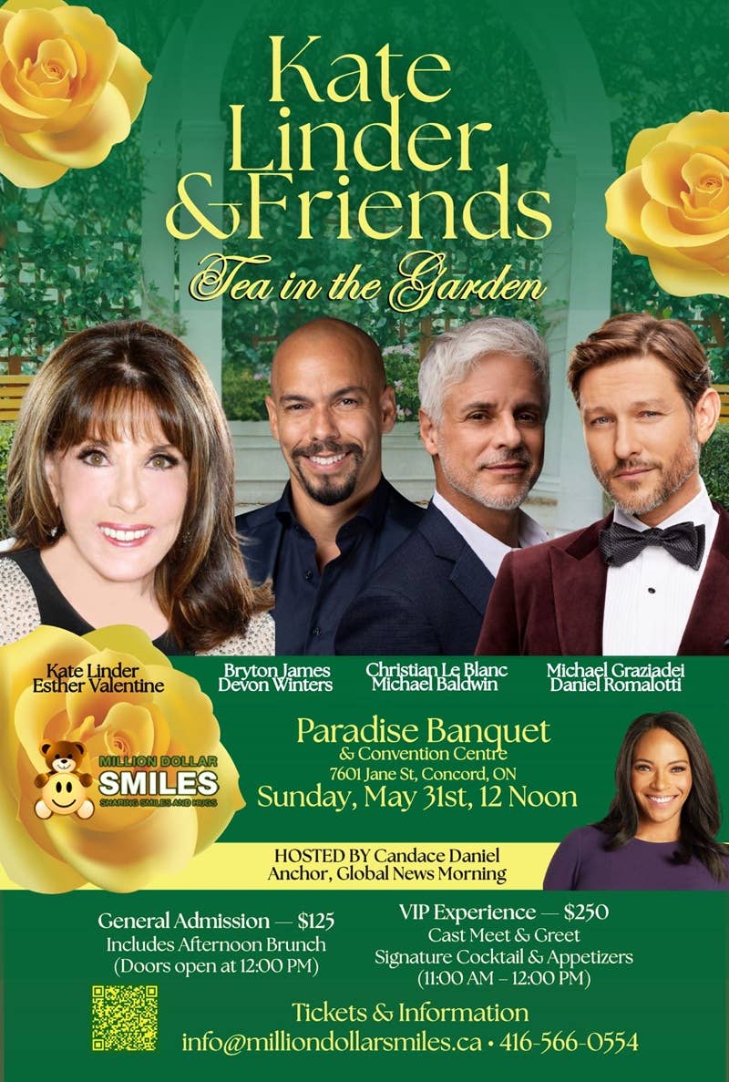 Kate Linder and The Young and The Restless Co-Stars to Host Charity Tea ...