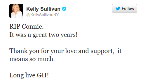 General Hospital's Kelly Sullivan: "RIP Connie" - Daytime Confidential