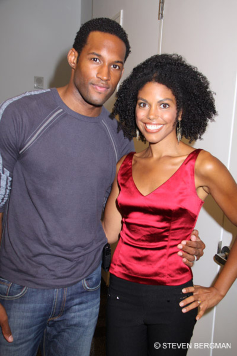 Former Guiding Light Stars Lawrence Saint Victor And Karla Mosley