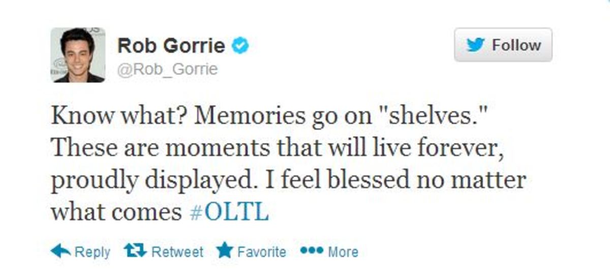 One Life to Live's Robert Gorrie: "Memories Go on 'Shelves" - Daytime Confidential