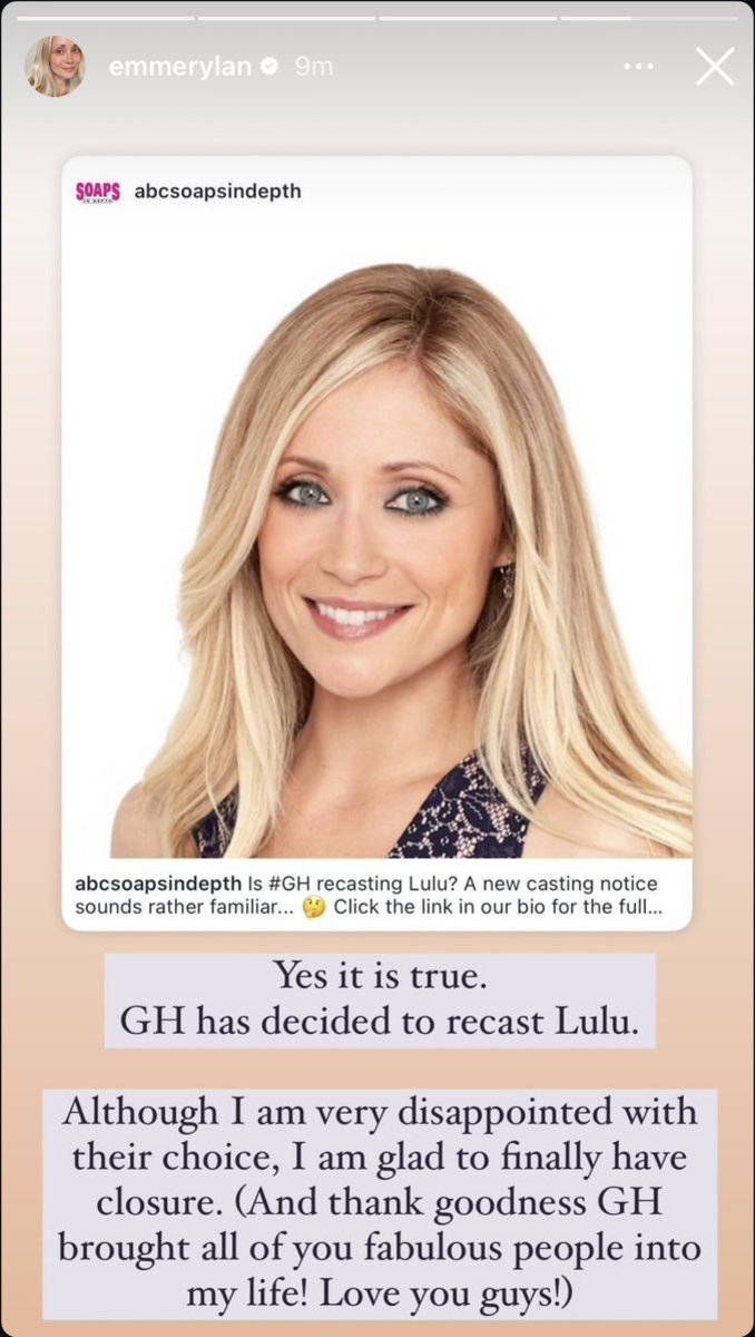 Emme Rylan Reveals General Hospital is Recasting Lulu - Daytime ...